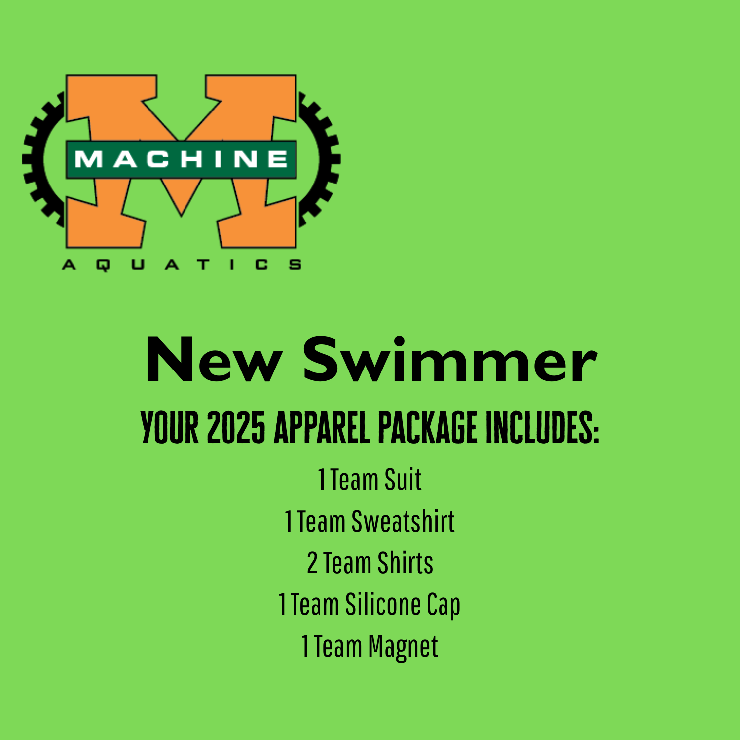 2025-26 12 & Under New Swimmer Gear | Machine Aquatics